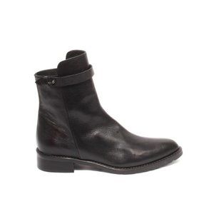 Isabelle | Shoes | Isabelle 334a Black Leather Zip Pointy Ankle Heel ...